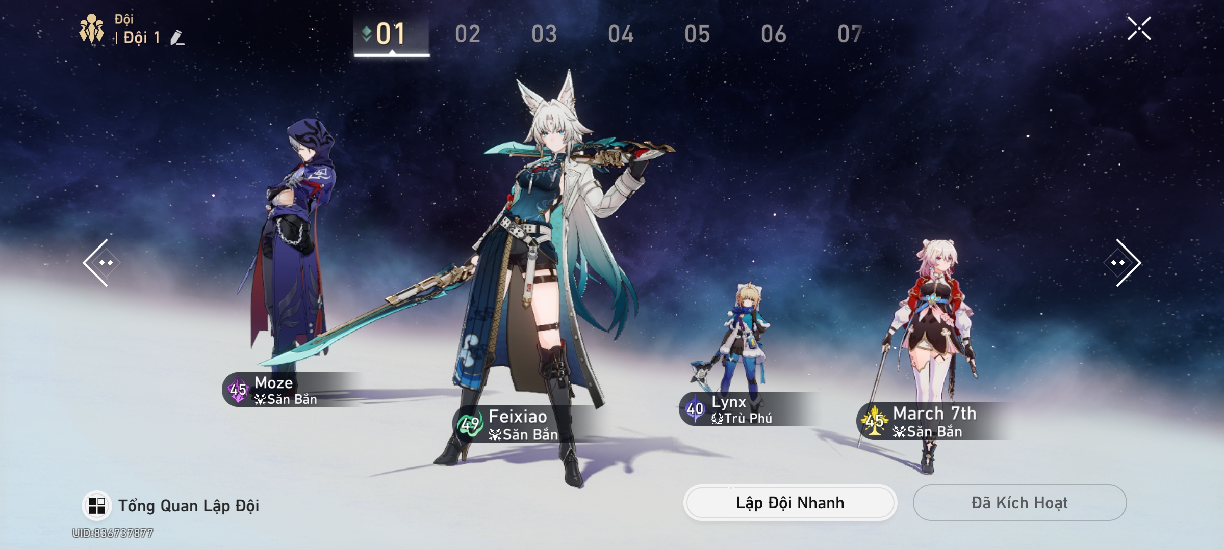 Đội hình của tôi và fei xiao thật sự đã gánh tôi trong con game này ...