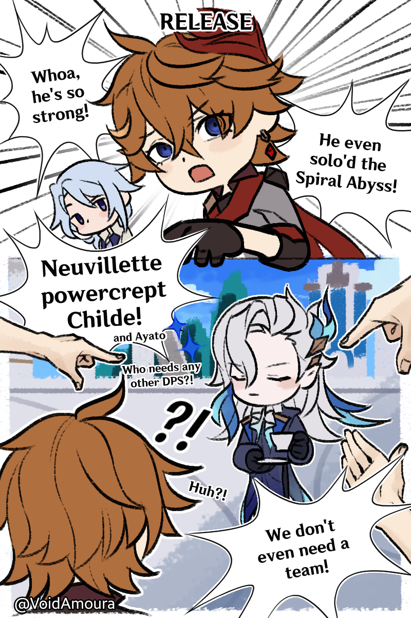🦦🐳 What Happened To Childe After Neuvillette's Release? (comic) Genshin ...