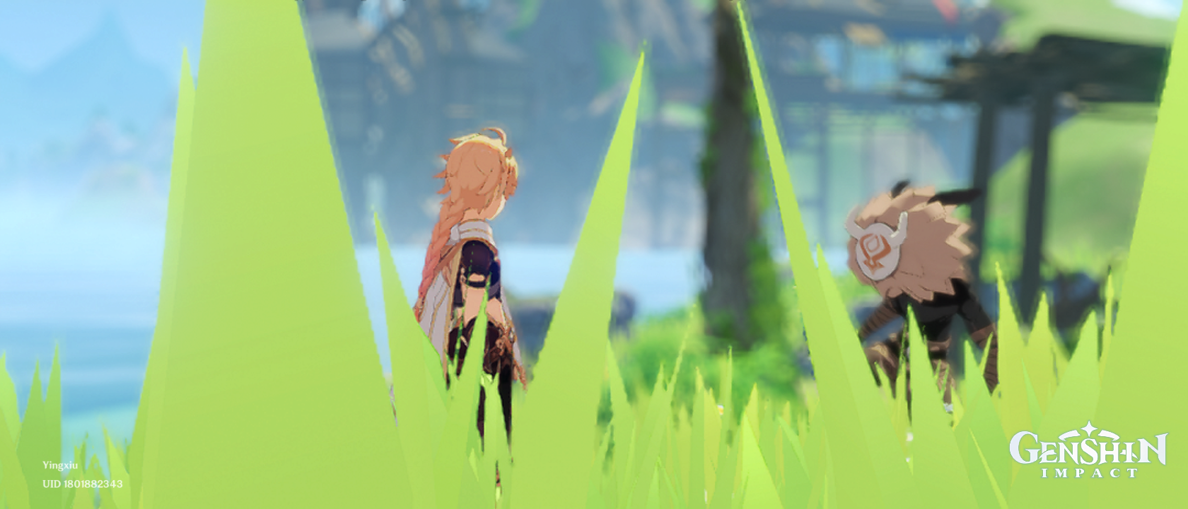 Aether getting attack by the hilichurls, when he just trying to take a ...