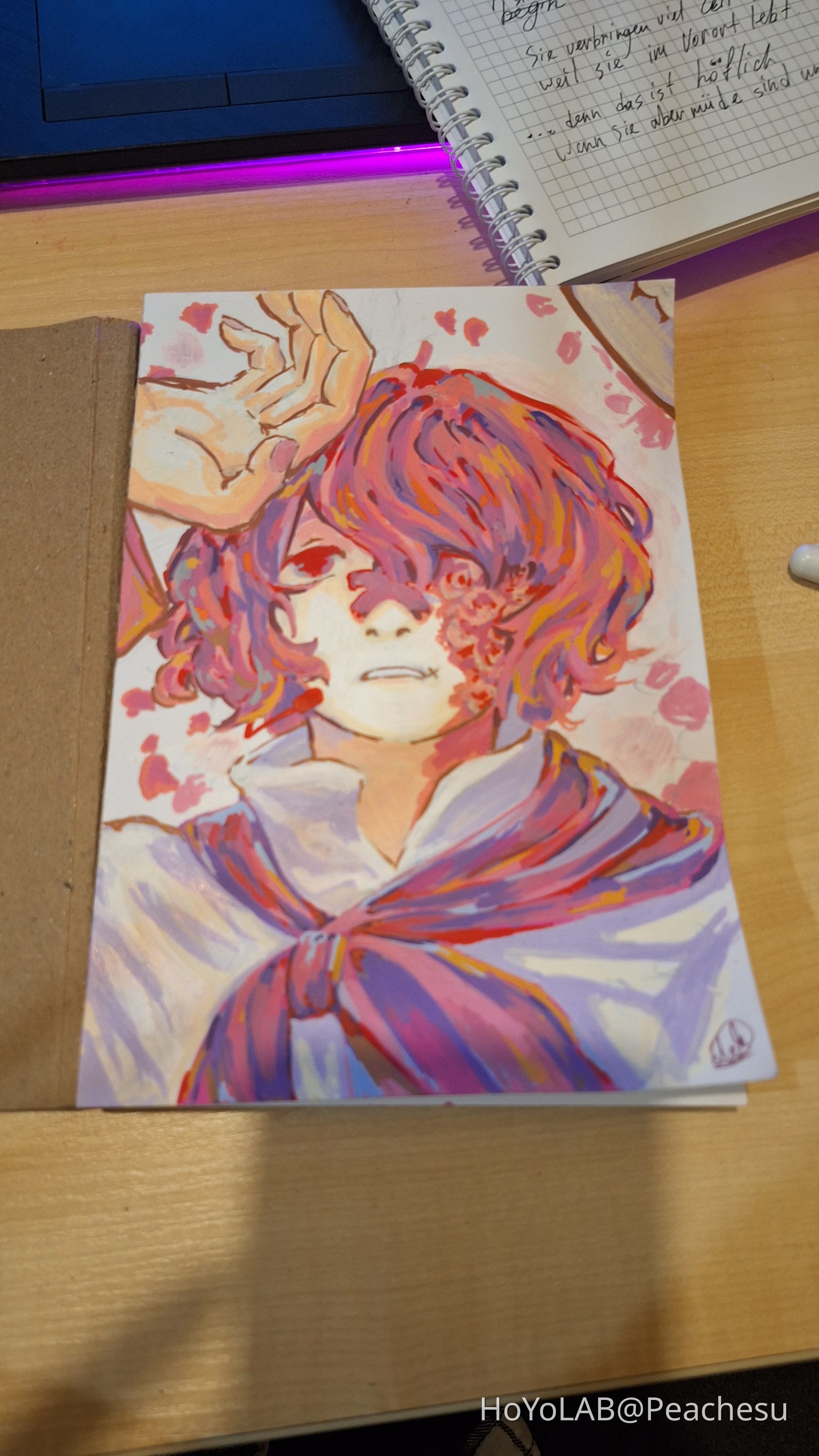 I've just finished this art of Fukase with acrylic markers. He really ...