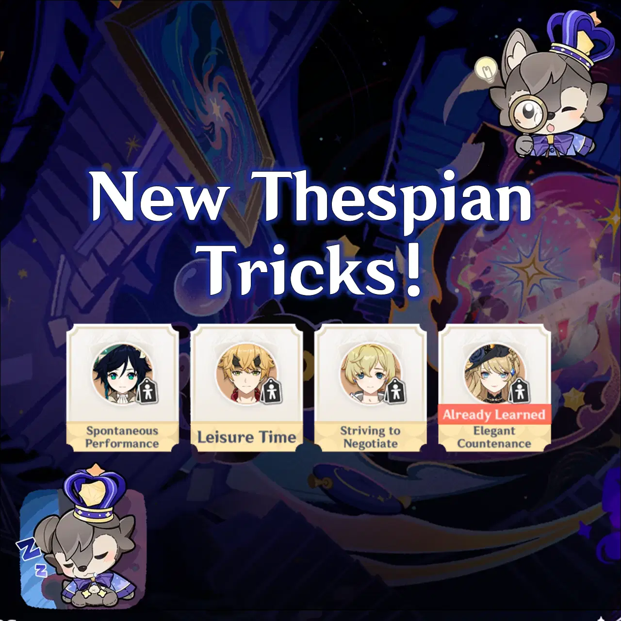 New Thespian Tricks | Which one is your favourite? Genshin Impact | HoYoLAB