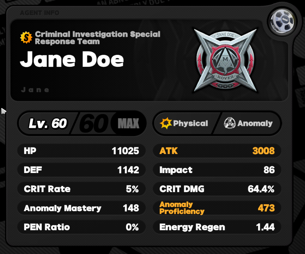 I think I'm finally happy with how I've built Jane. Zenless Zone Zero ...