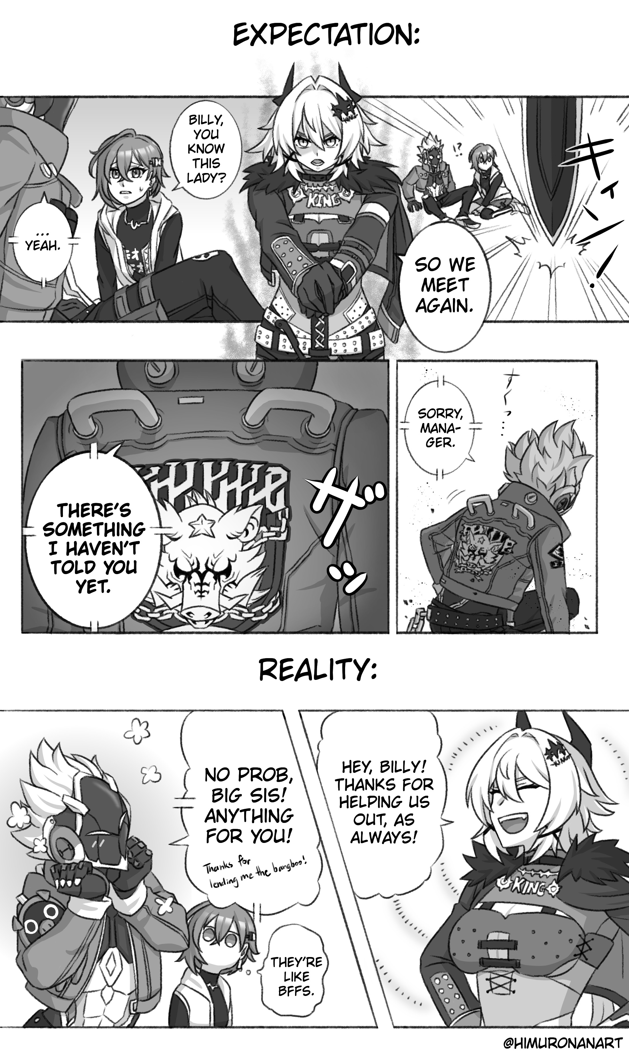 Mild spoilers for ZZZ chapter 4 (read right to left!) Zenless Zone Zero ...