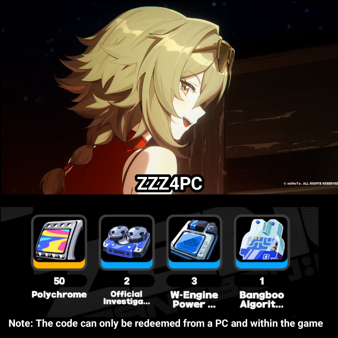 Redeem code : ZZZ4PC Zenless Zone Zero | HoYoLAB