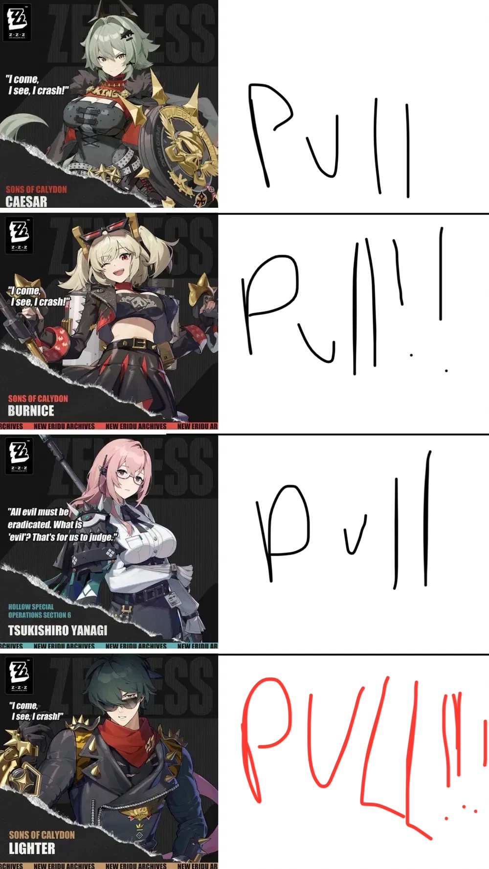 I think there’s a pattern here… Zenless Zone Zero | HoYoLAB