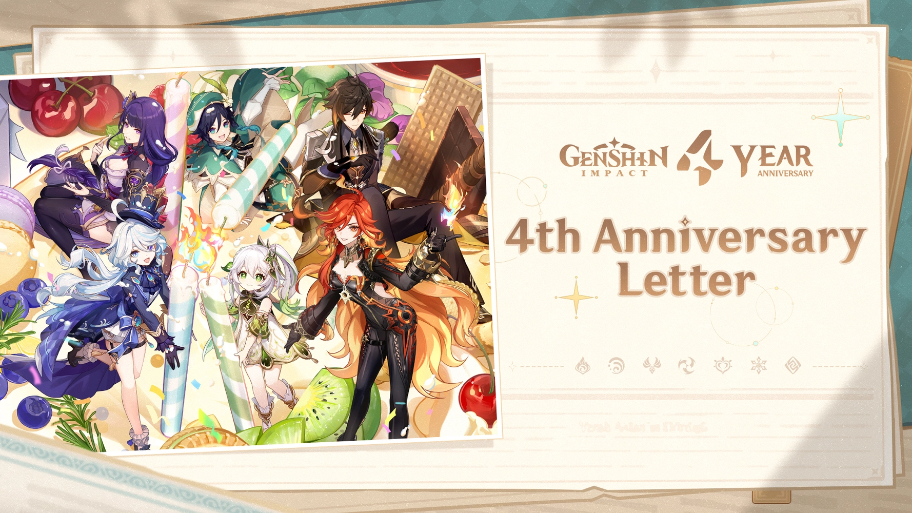 [FOR DOWNLOAD] Genshin Impact 4th Anniversary Official Wallpaper Art ...