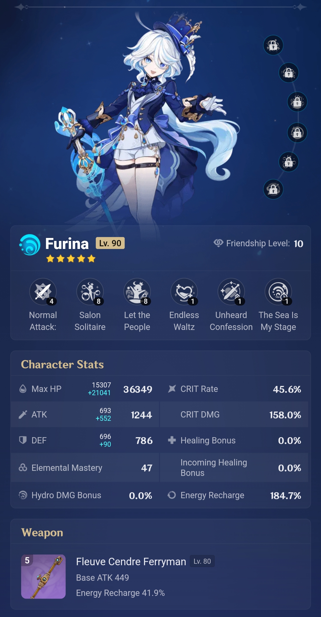 Furina support build Genshin Impact | HoYoLAB