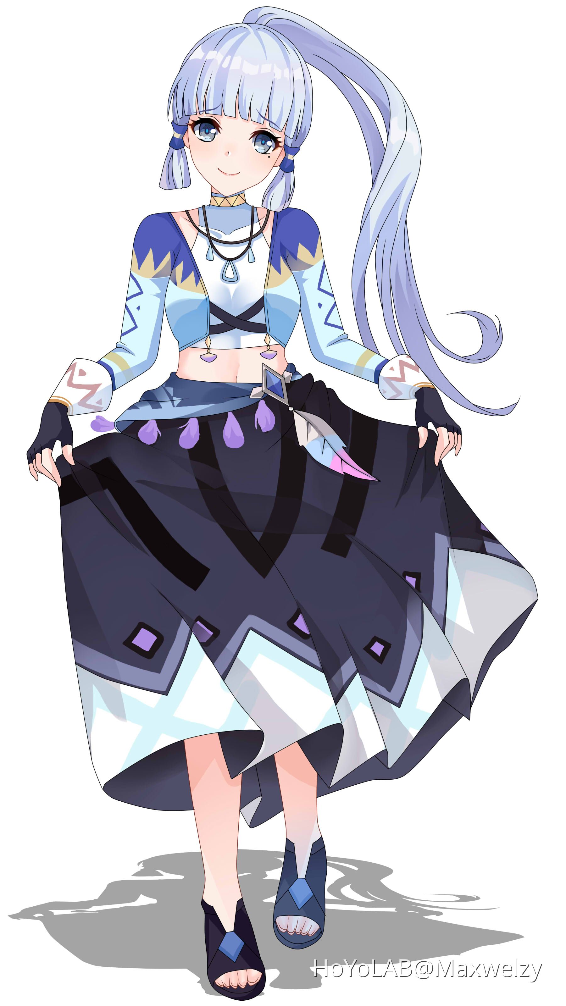 Ayaka with mixed natlan npc outfit Genshin Impact | HoYoLAB