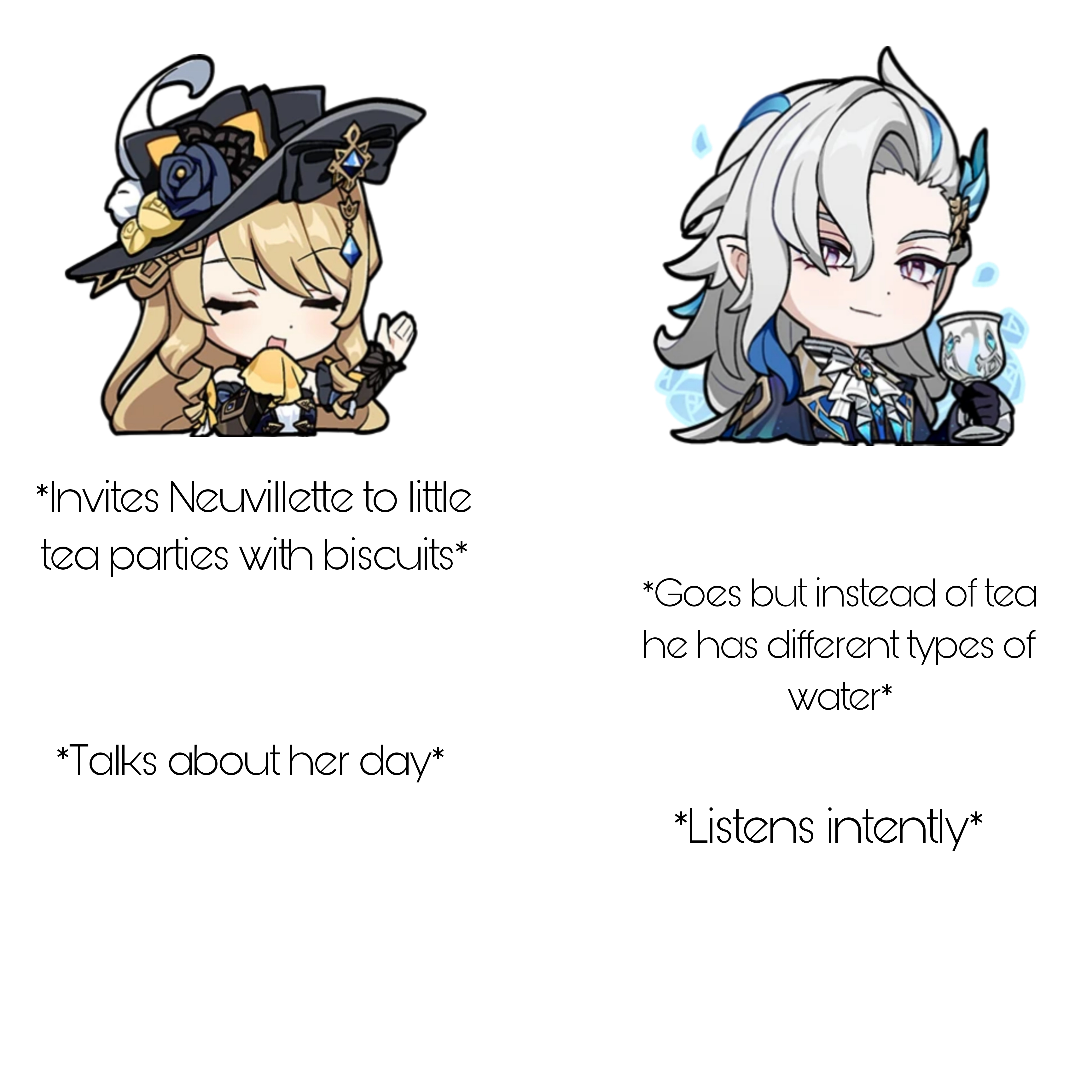 Navia x Neuvillette headcanon Genshin Impact | HoYoLAB