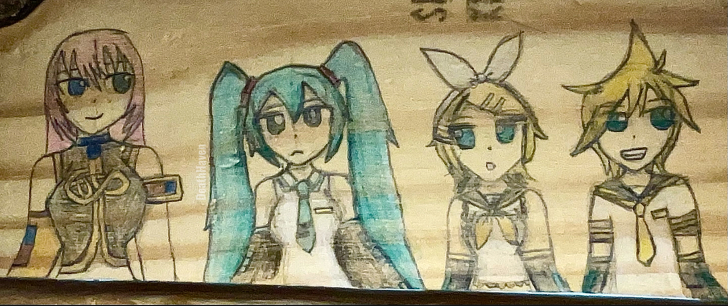 Vocaloid Wood Drawing | HoYoLAB
