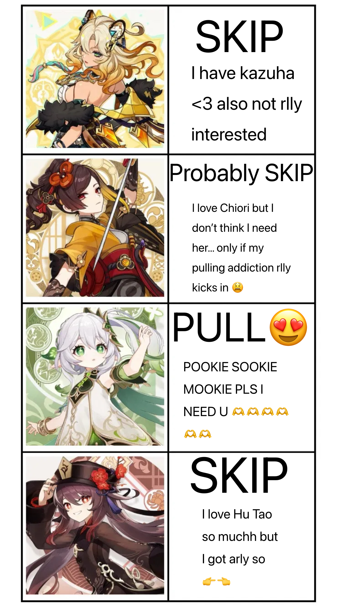 My 5.1 Genshin Pulling plan ️ Genshin Impact | HoYoLAB