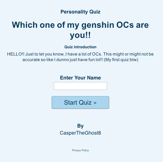 Guys I made my first ever uquiz 😋 Genshin Impact | HoYoLAB