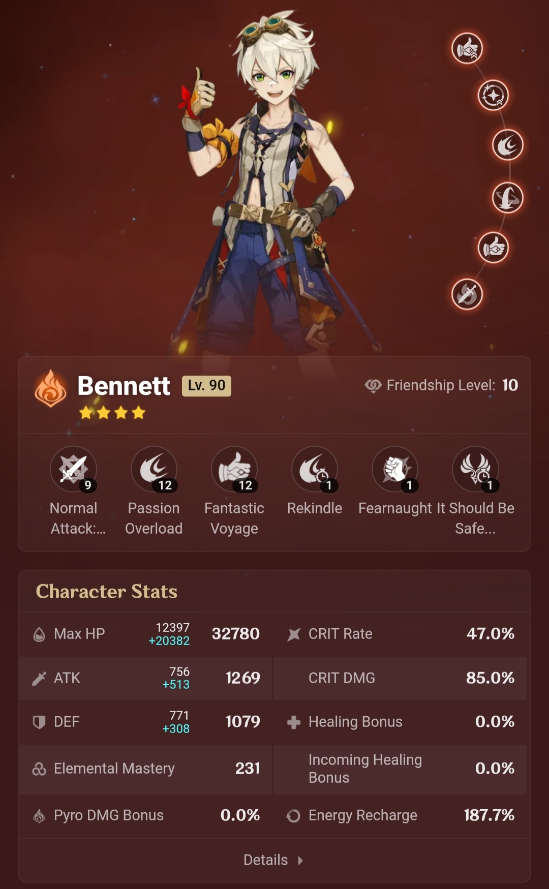 My C6 Bennett ️ Genshin Impact | HoYoLAB