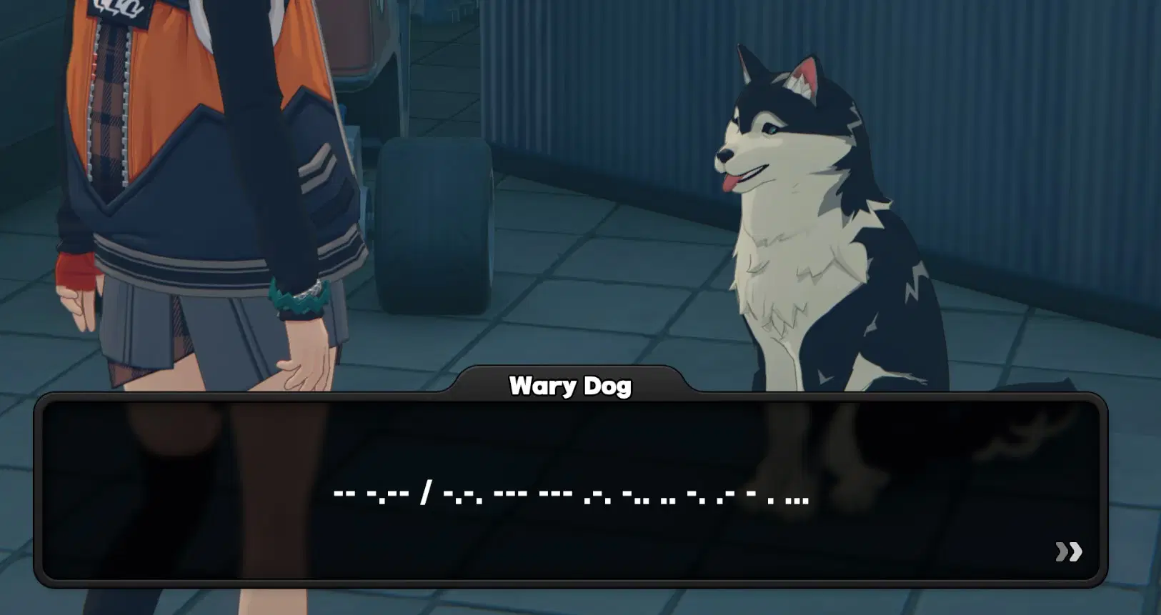 wary dog morse code