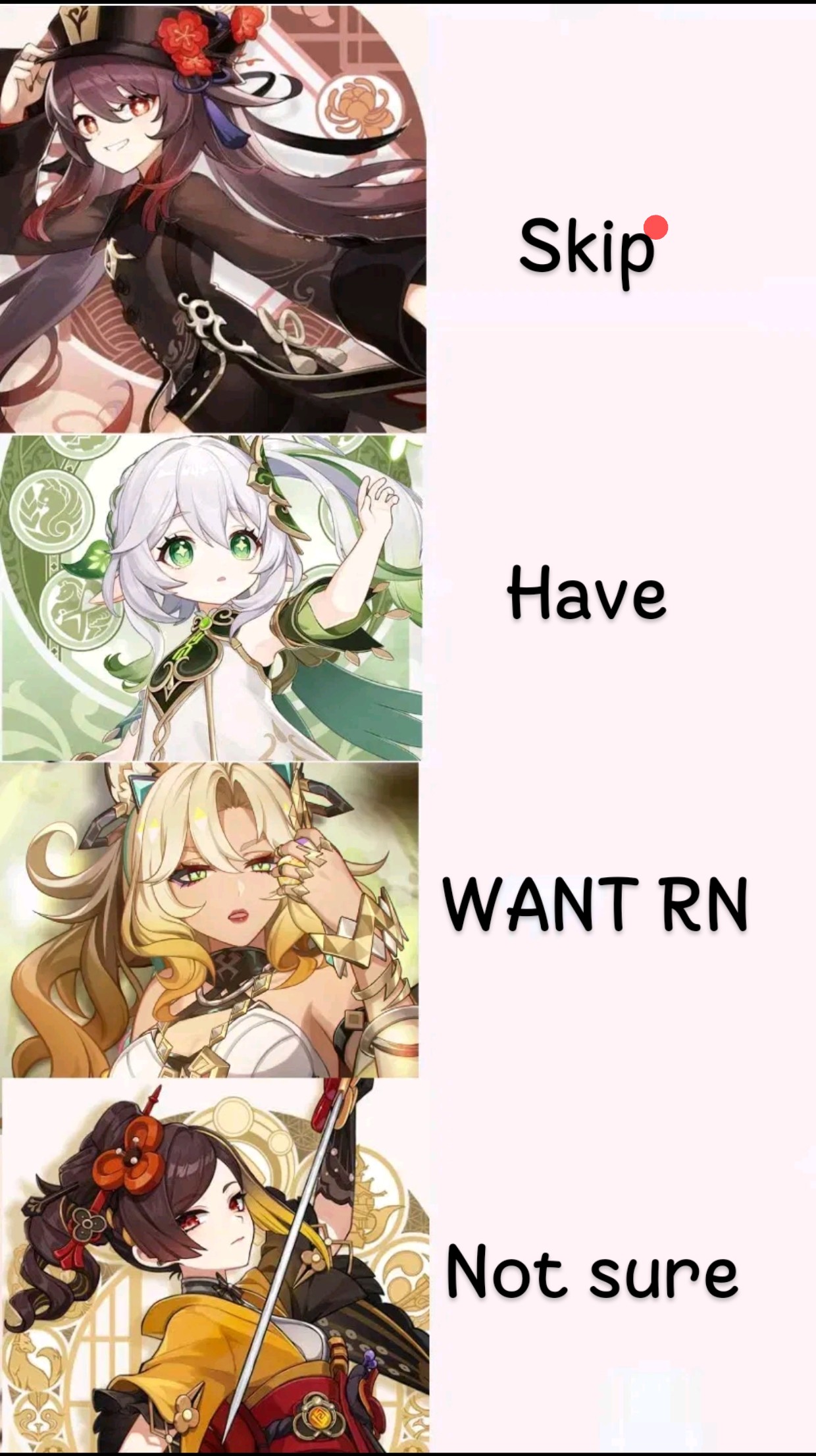 Don't have any geo 5 star, she gon be my first Genshin Impact | HoYoLAB