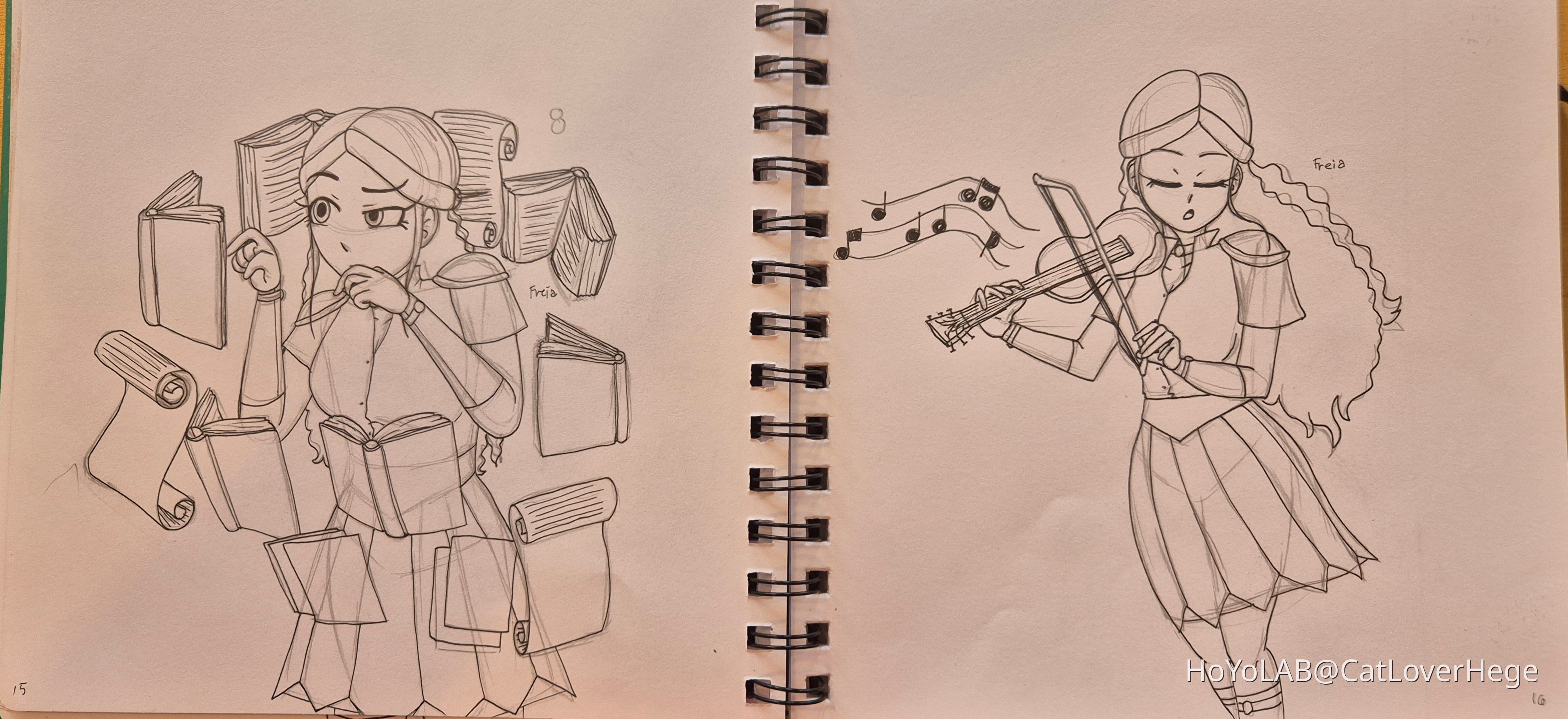 Finished the artbook of Genshin drawings pt 3 Genshin Impact | HoYoLAB