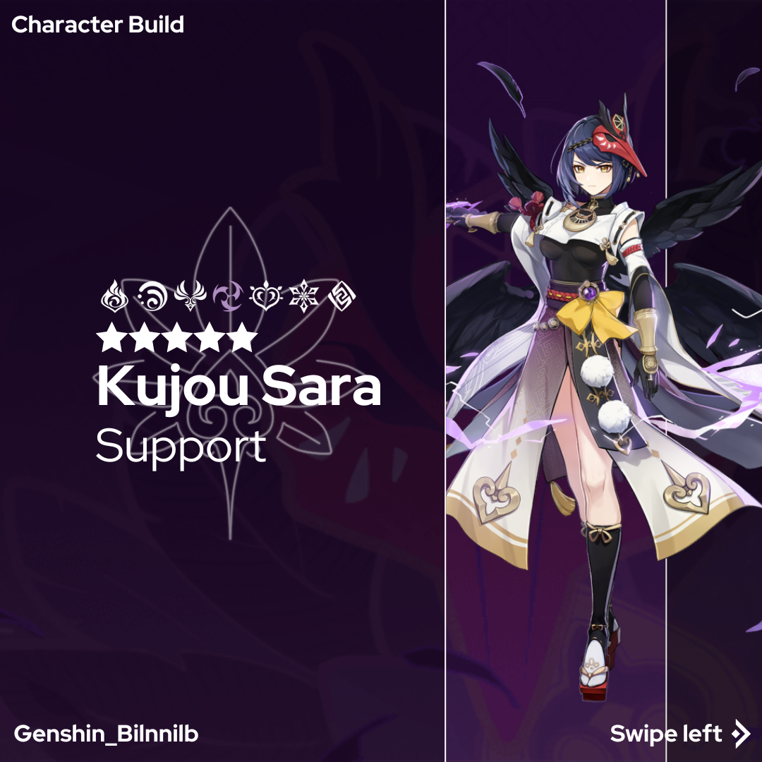 Kujou Sara Build Guide as Support Genshin Impact | HoYoLAB