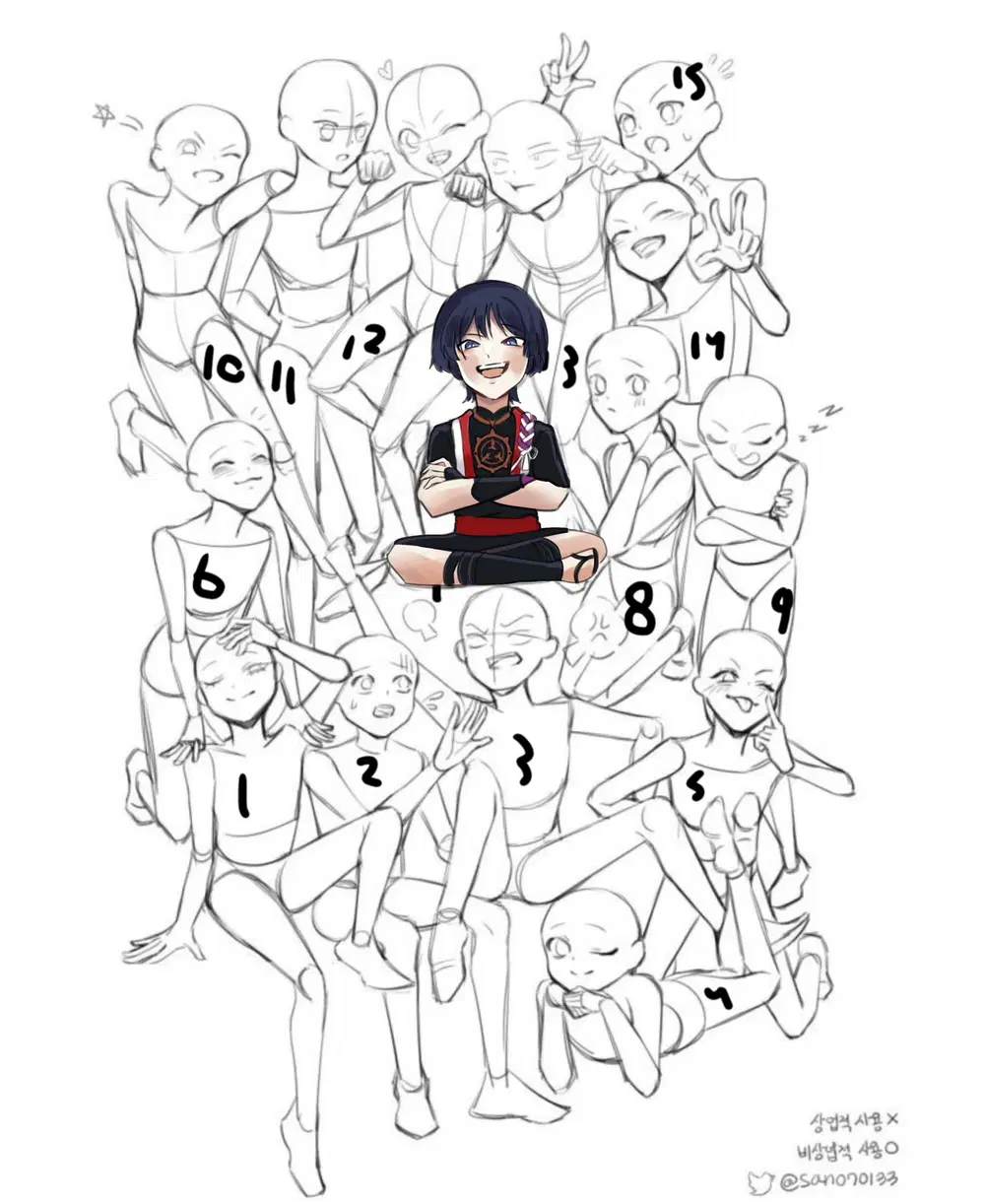 friend group drawing reference