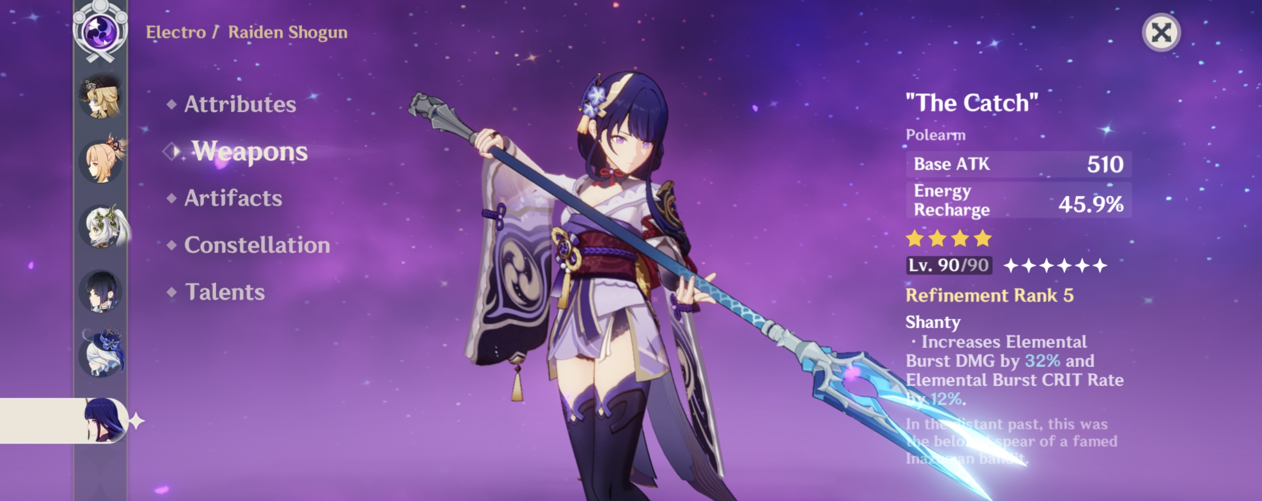 F2p Raiden Shogun build that keeps me up at night (cr. To my friend lol ...