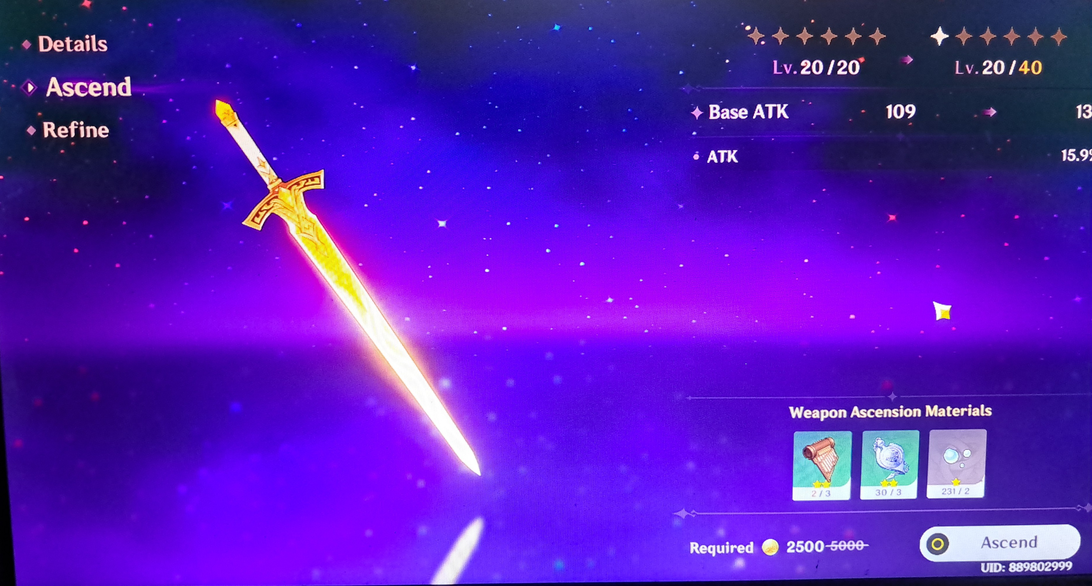 legendary Golden Sword Genshin Impact | HoYoLAB