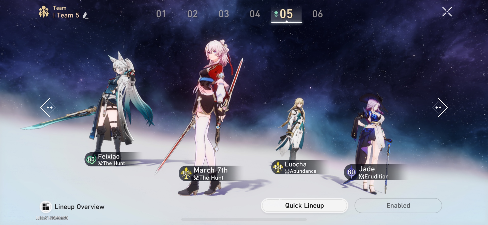 The team that closed Divergent Universe threshold 5 Honkai: Star Rail | HoYoLAB