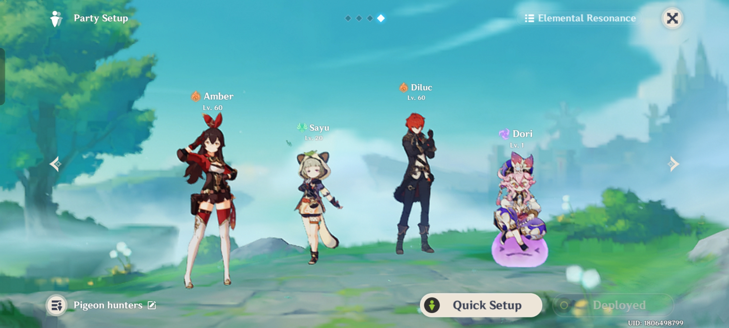 A Team dedicated for hunting Timmie's pigeons Genshin Impact | HoYoLAB