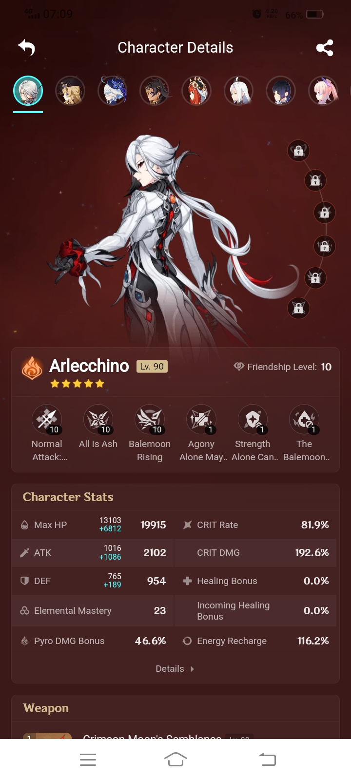 My Arlecchino Build & Team Genshin Impact | HoYoLAB
