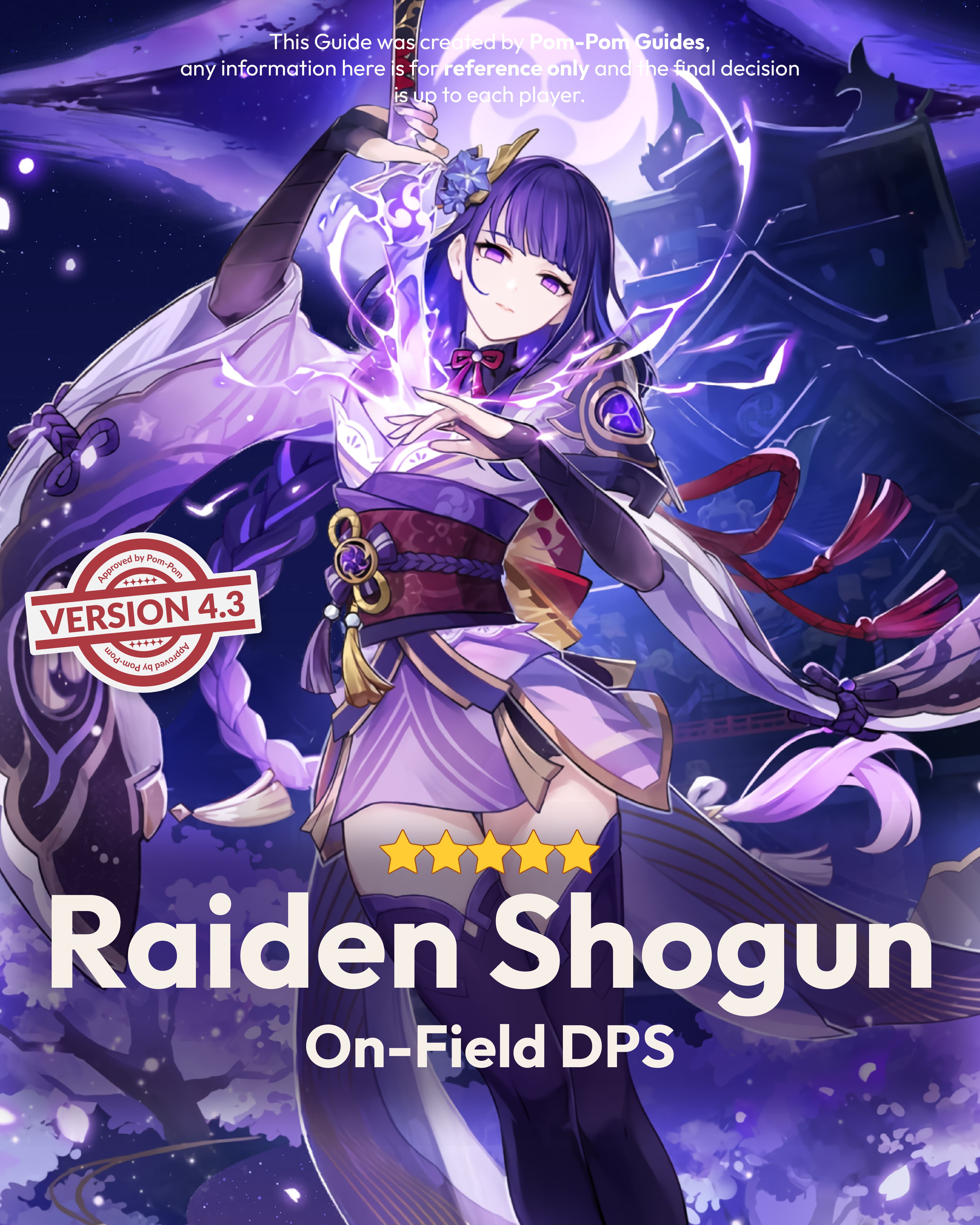 RAIDEN SHOGUN FULL GUIDE WITH TEAM BUILD.👍 😊 Genshin Impact | HoYoLAB