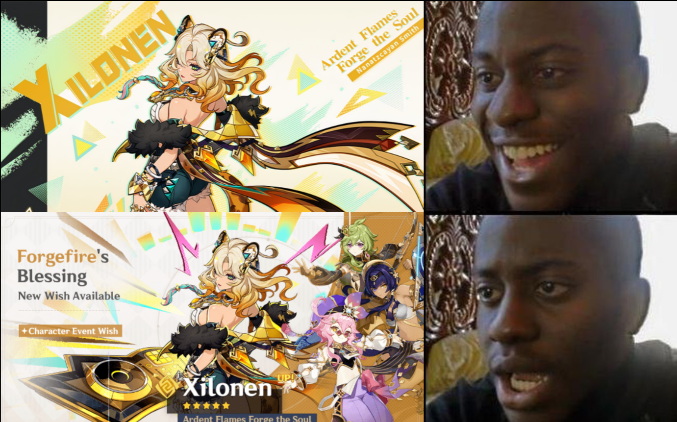 My 5.1 Xilonen Banner Reaction Genshin Impact | HoYoLAB
