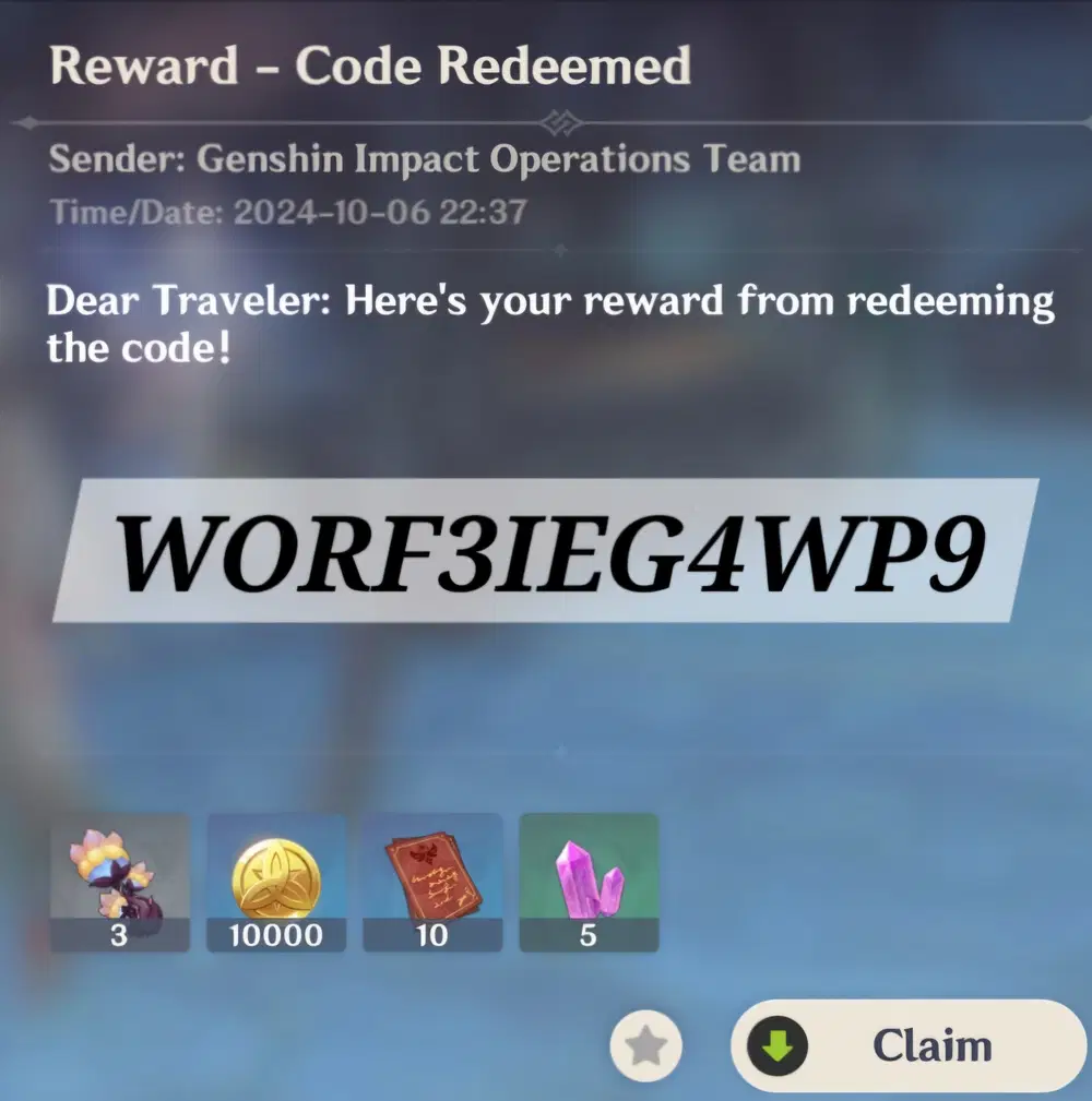 Genshin Impact Version 5.0 Active Codes (💠Primogems💠, 🪙Mora🪙, 📕 ...