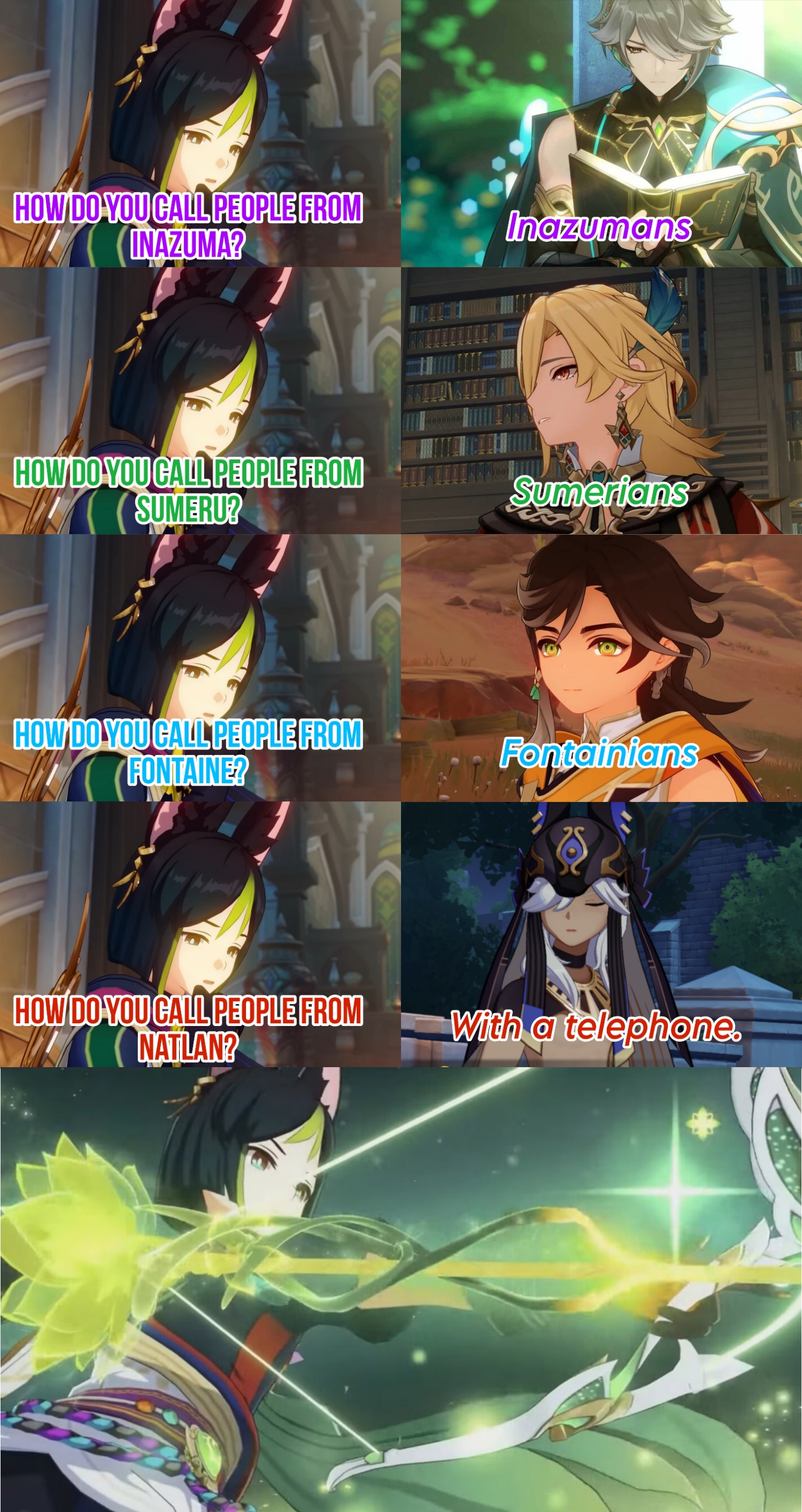 JUST ANOTHER TIGHNARI MEME 😼 Genshin Impact | HoYoLAB