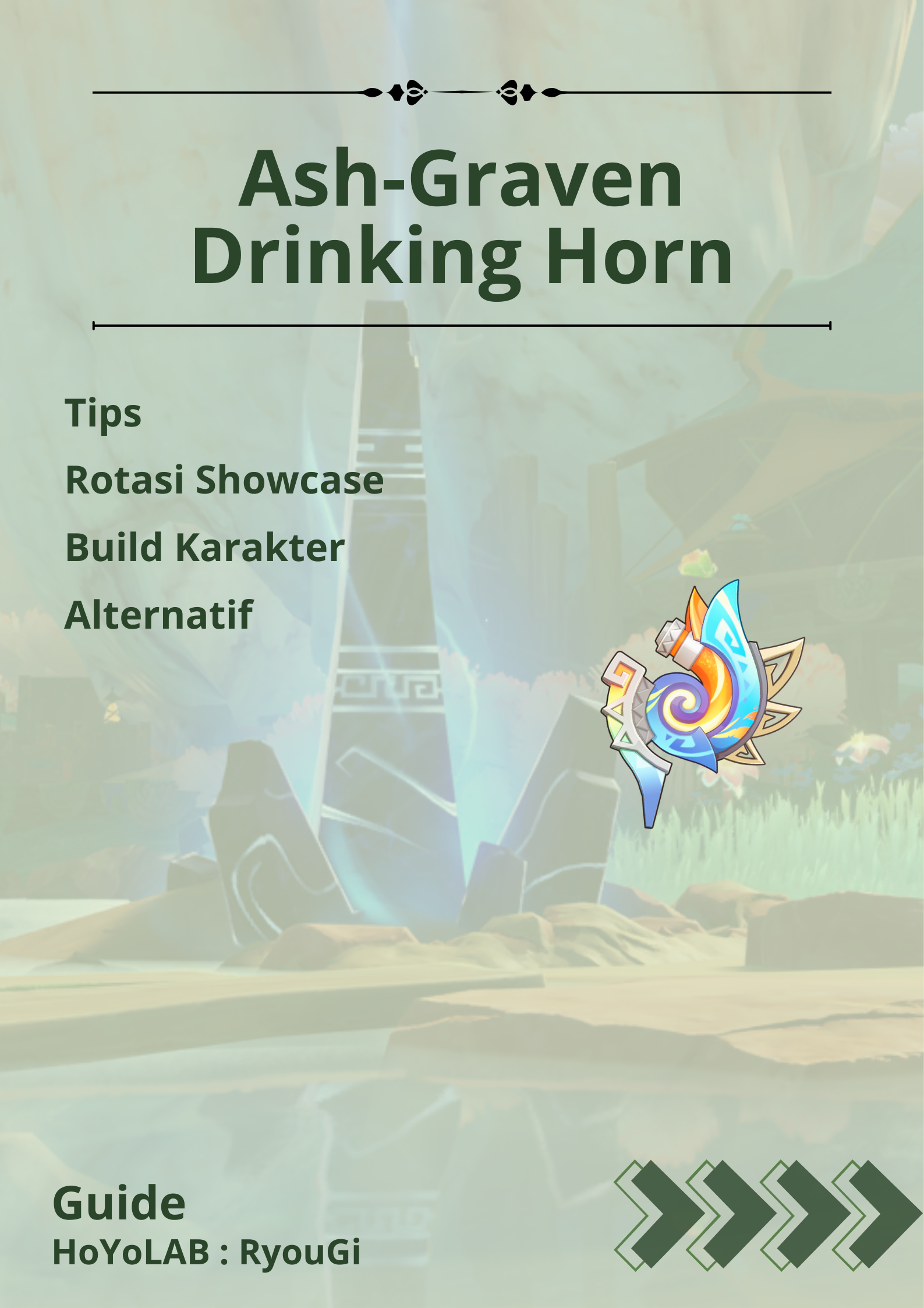 Panduan Showcase Ash-Graven Drinking Horn Genshin Impact | HoYoLAB