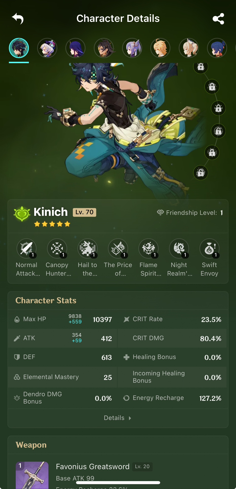Rate my F2P Kinich build Genshin Impact | HoYoLAB