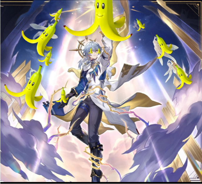 Sunday? Nah, banana Jesus (please don’t hate me Sunday fans) Honkai ...