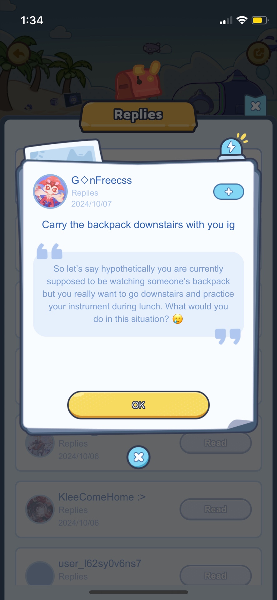 But when the person comes back they would panic! Imo math is blue +best band instrument opinions ...