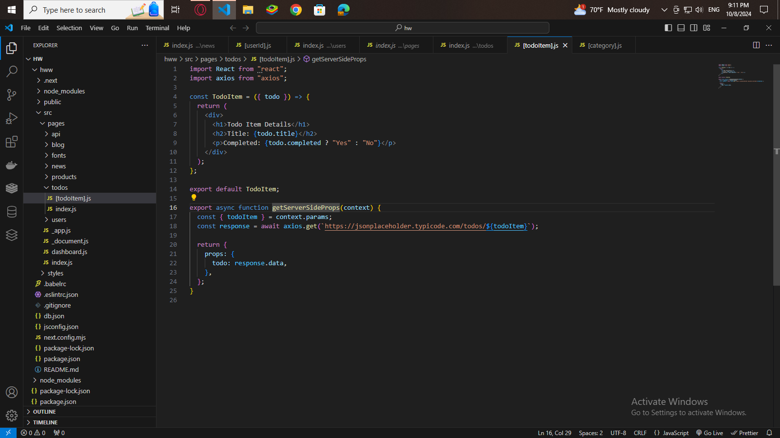 lesson 4 of Nextjs finally completed! | HoYoLAB