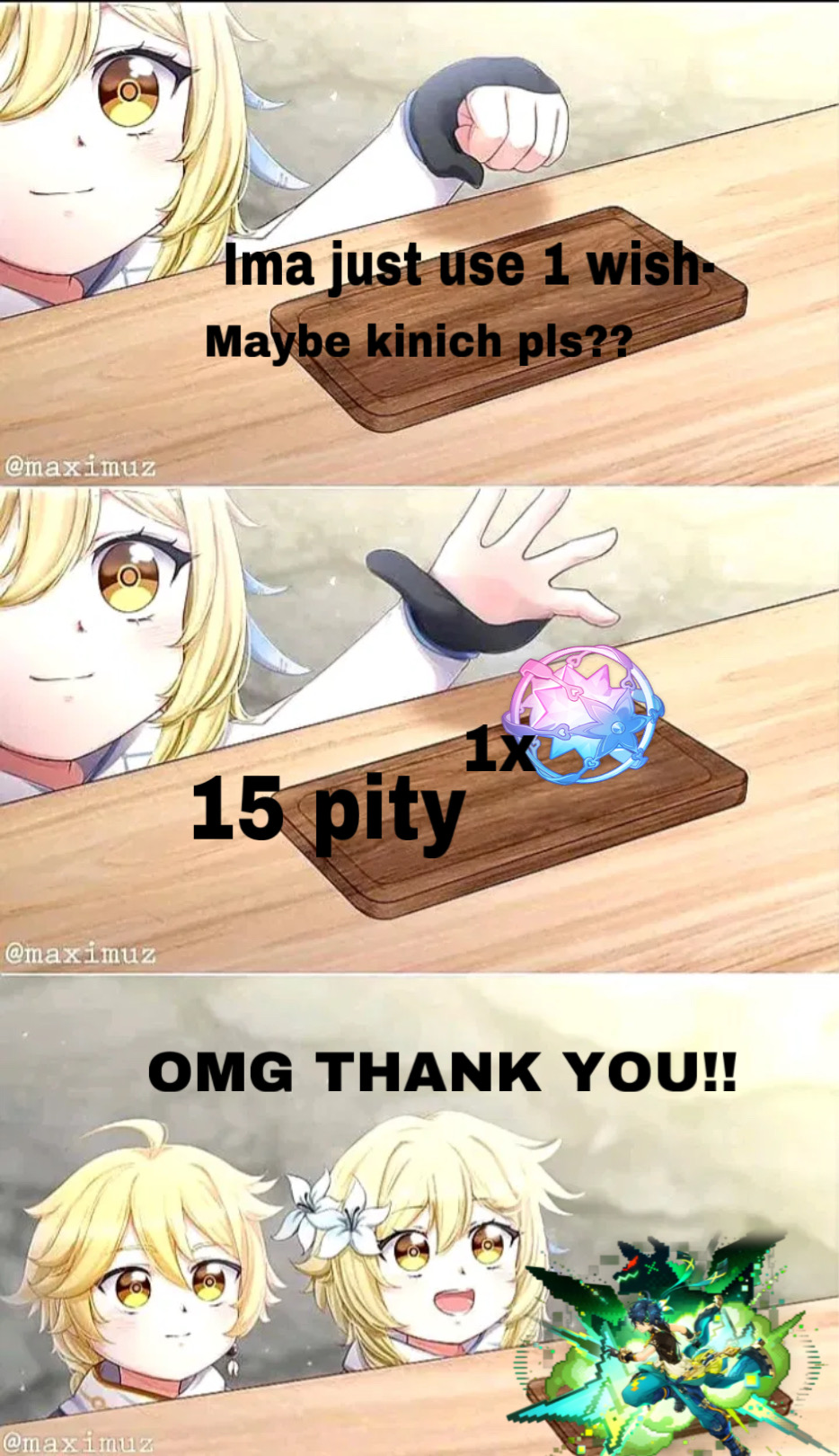 how my kinich pulls went🤑🤑 Genshin Impact | HoYoLAB