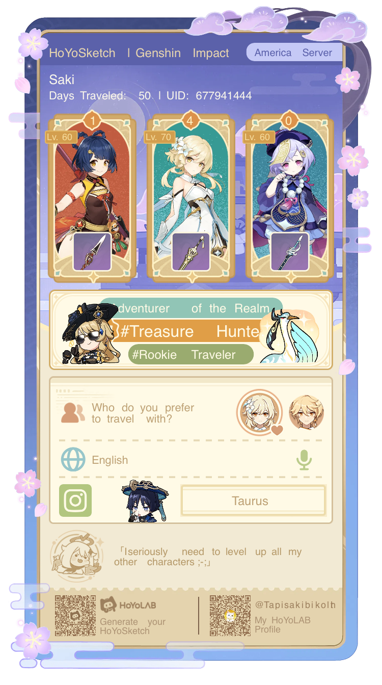 My card :P Genshin Impact | HoYoLAB