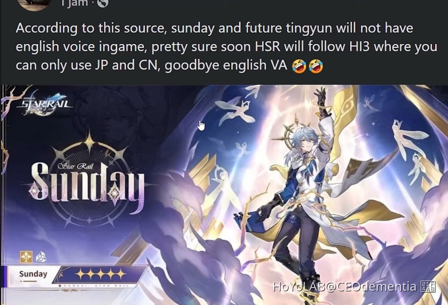 HSR bakalan mengikuti jejak HI3rd dimana VA eng bakal diremove, tapi ...