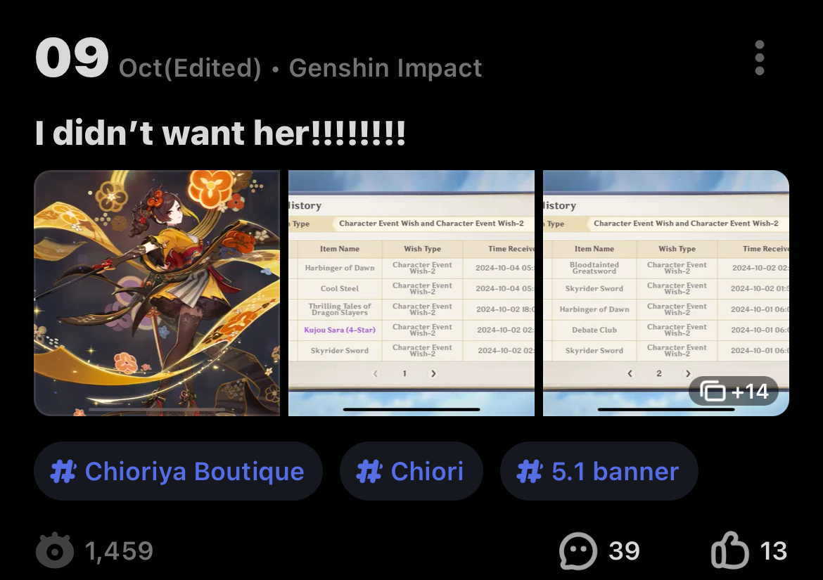 When my stupidity posts get more attention then my others 🥲 Genshin Impact | HoYoLAB