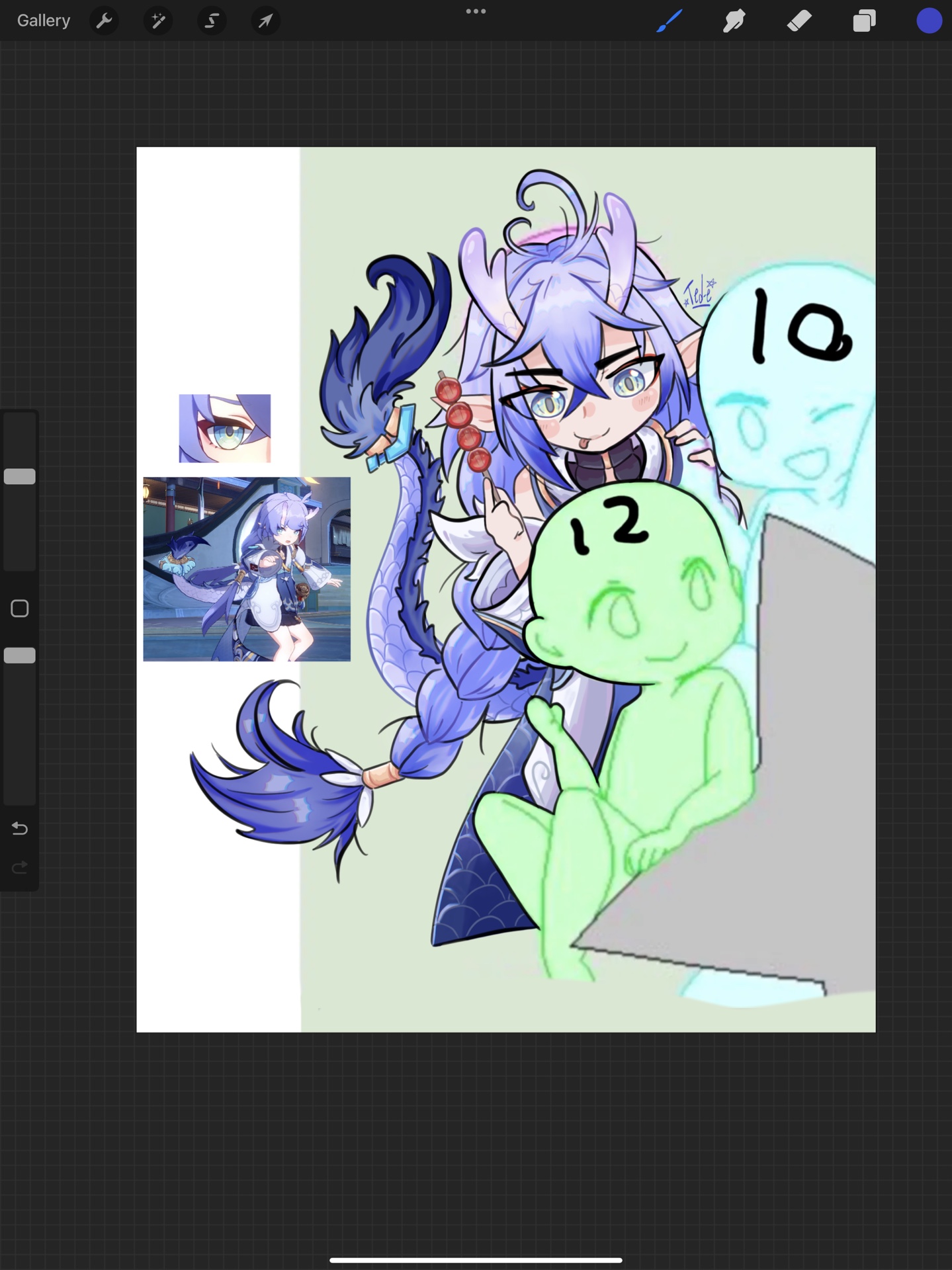 bailu art for a collab Honkai: Star Rail | HoYoLAB