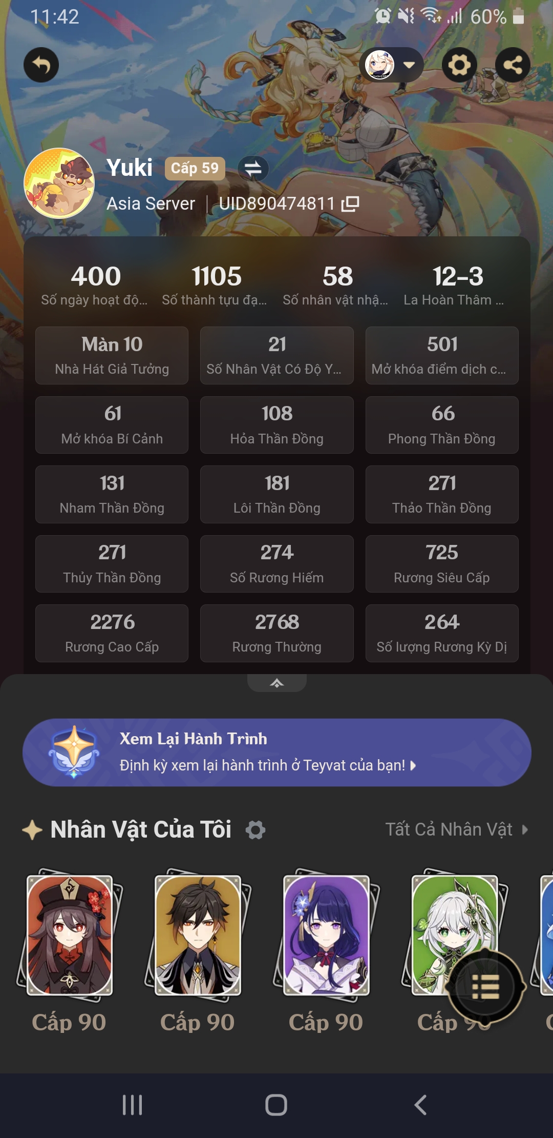 58 -> 59 ngày 400 Genshin Impact | HoYoLAB