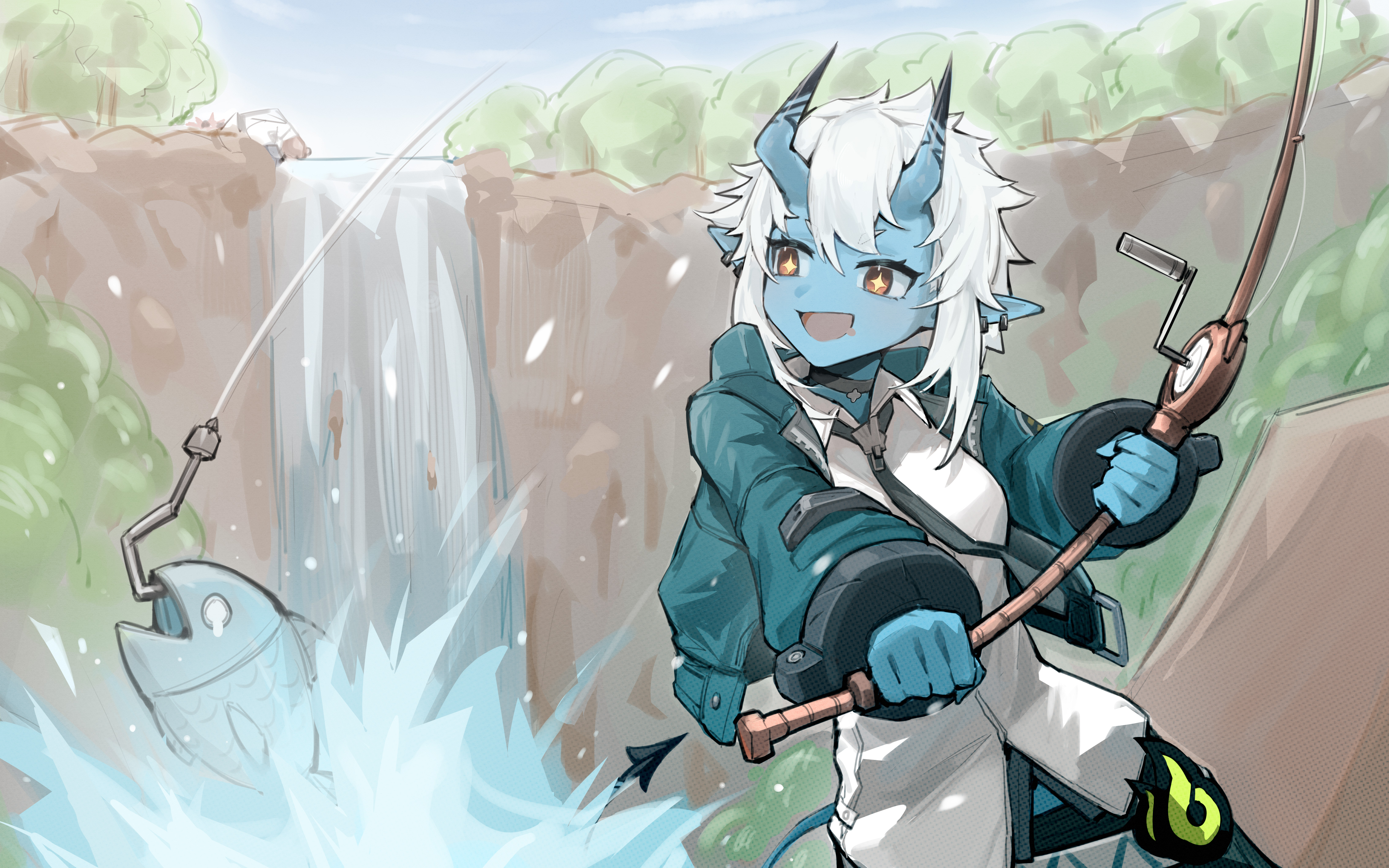 i Don't think is good idea to use miyabi katana for cutting fish ...