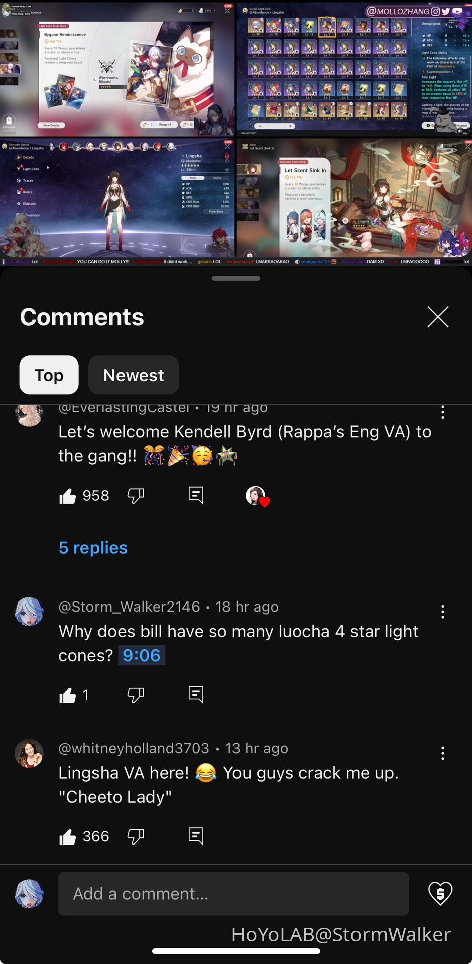 Just watched hsr en va pull for lingsha and found her en va in the ...