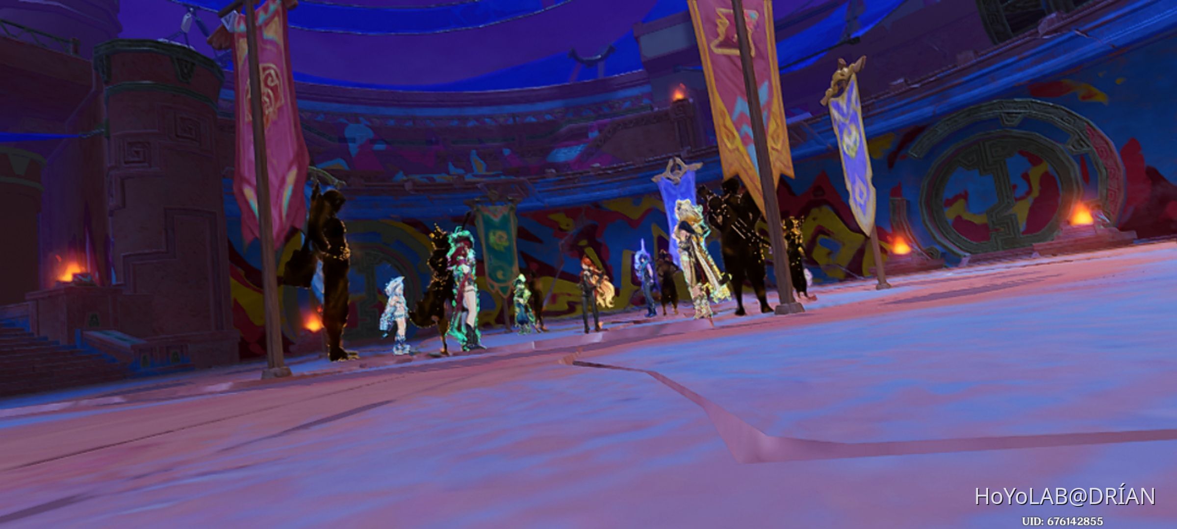 Los 6 héroes y la Arconte Pyro Genshin Impact | HoYoLAB