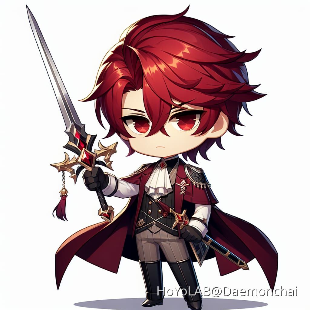 Chibi Diluc! Genshin Impact | HoYoLAB