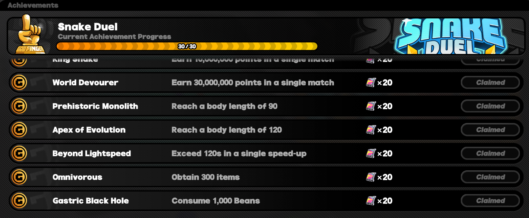Finally Completed All Snake Duel Achievements Zenless Zone Zero | HoYoLAB