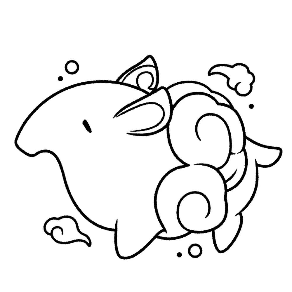pokemon spoink coloring pages