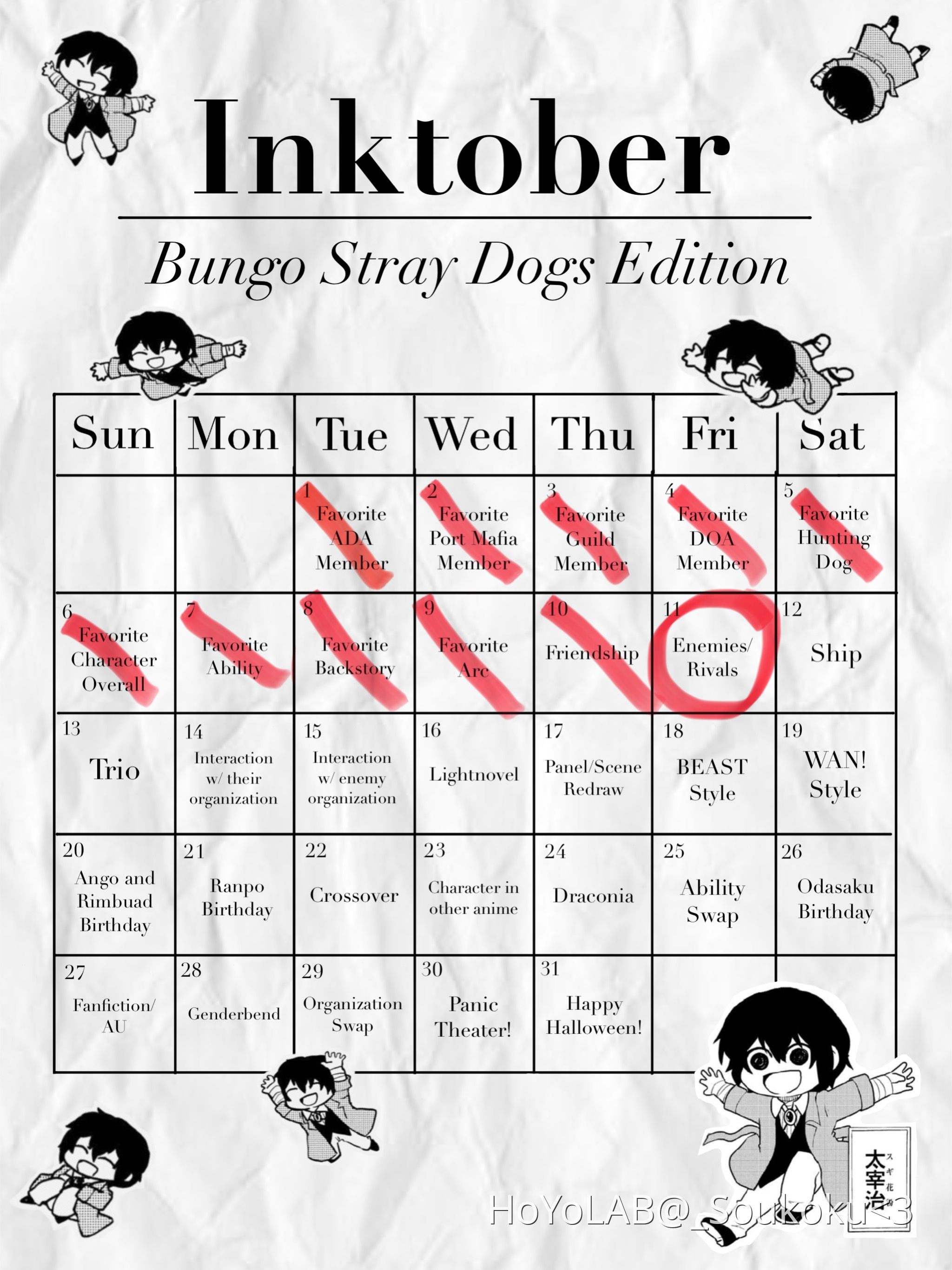 BSD Inktober Day 11 | HoYoLAB