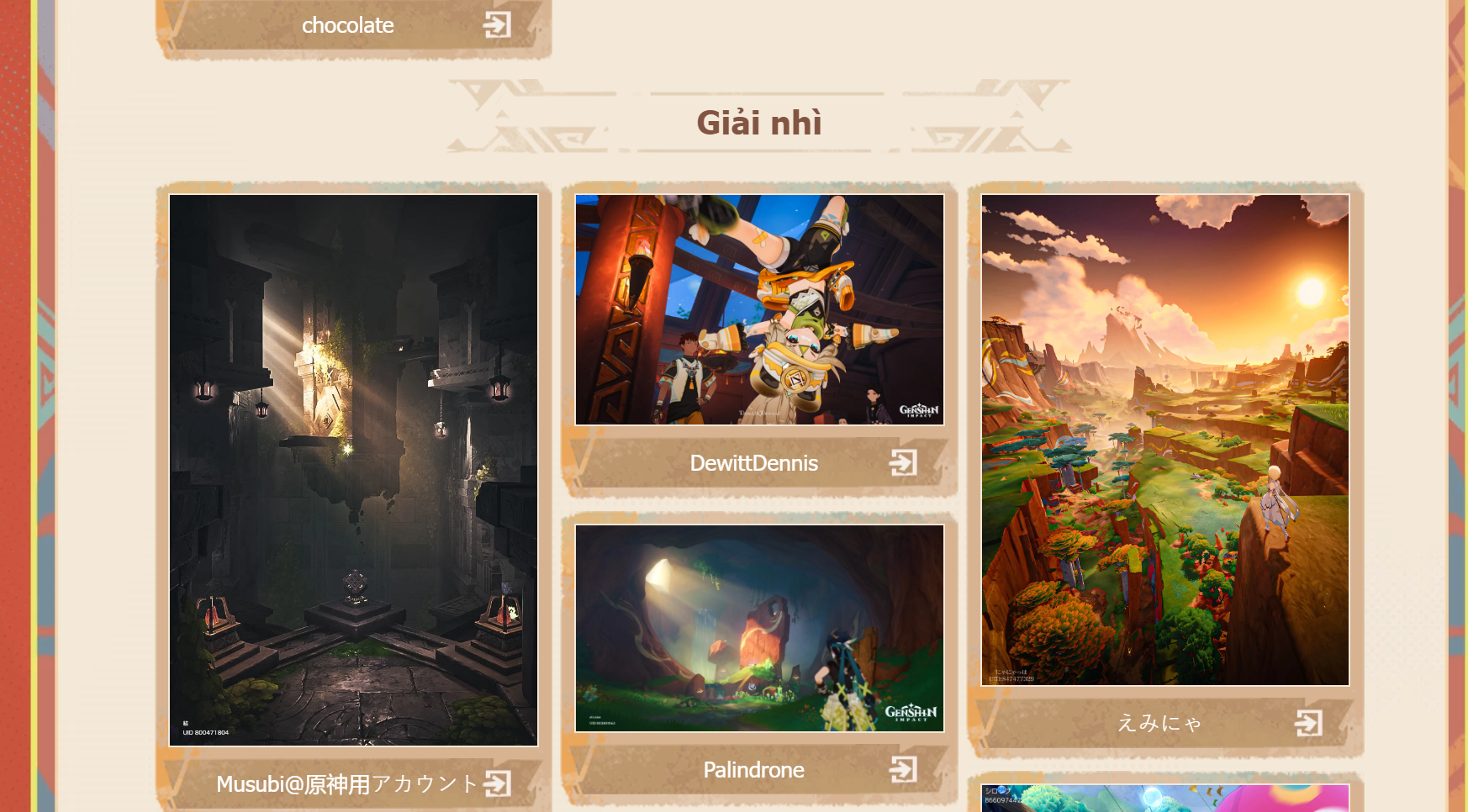 Second place in the GI Photo Contest, I'm really happy Genshin Impact ...